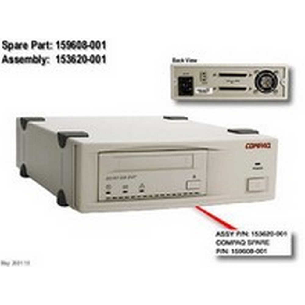 159608-001 Compaq DDS4 20-40GB External SCSI DAT Drive - SQS Limited